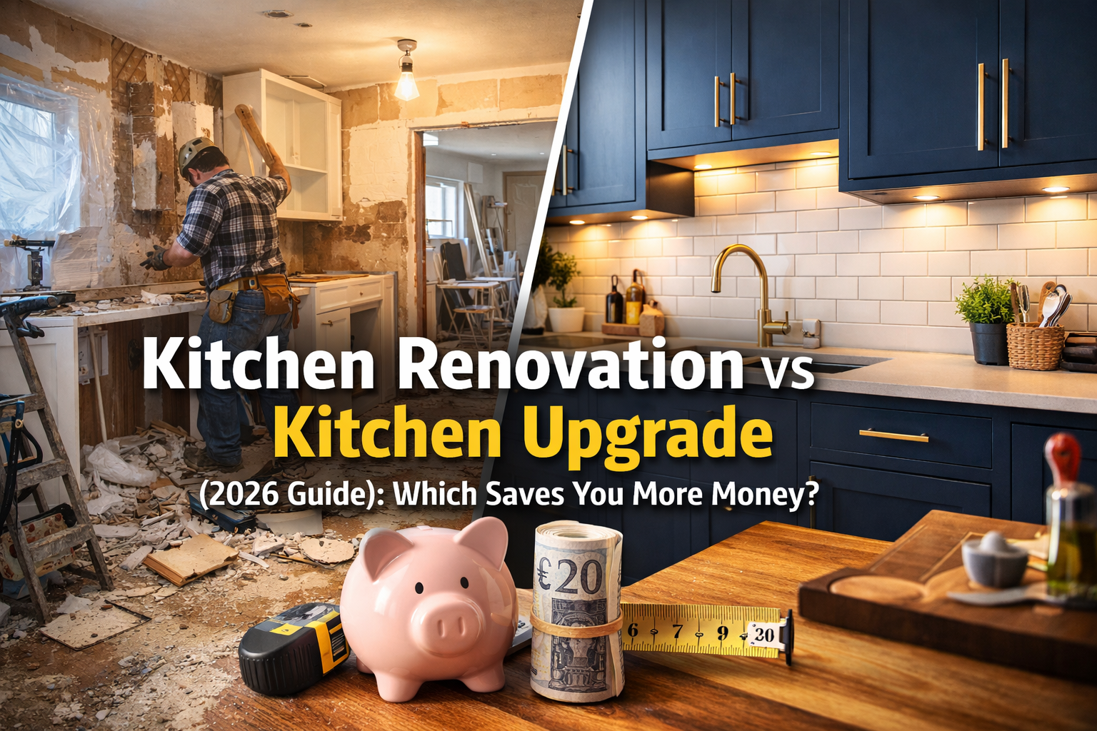 Kitchen Renovation vs Kitchen Upgrade UK (2026 Guide) | The Kitchen Box
