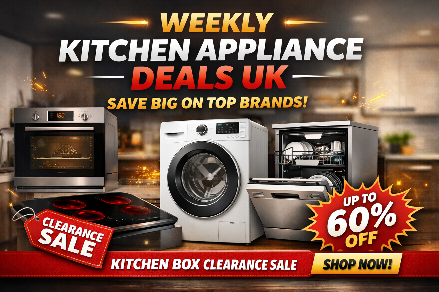 Weekly Kitchen Appliance Deals UK | Save Up to 60% Clearance