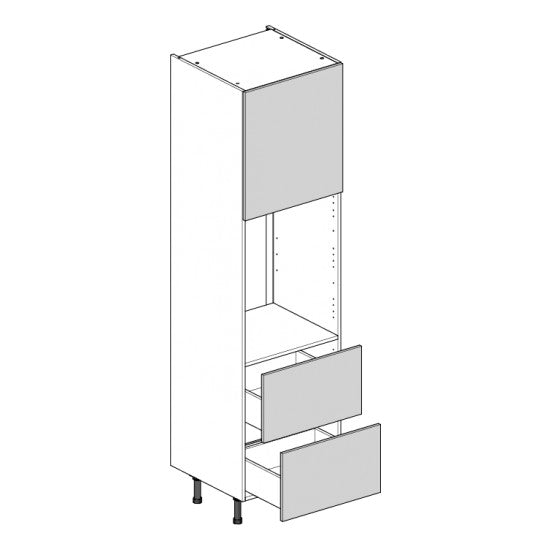 Buy 600 Tall Height Double Oven Housing Cabinet with 2-Pan Drawers ...